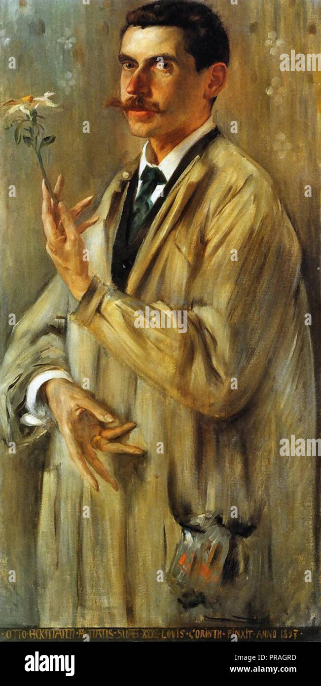 Corinth Lovis - Portrait of the Painter Otto Eckmann Stock Photo - Alamy