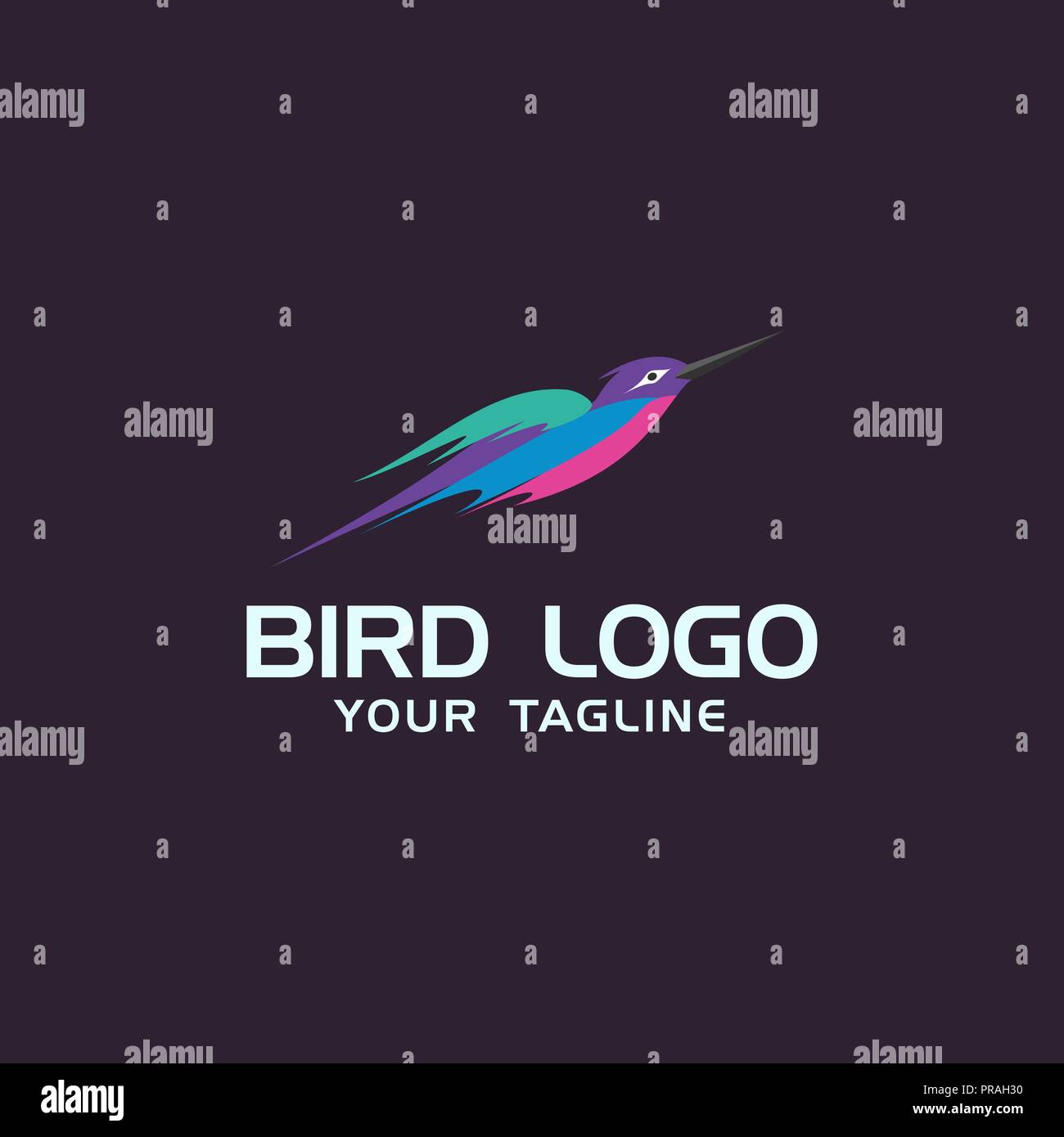 Hummingbird logo hi-res stock photography and images - Alamy