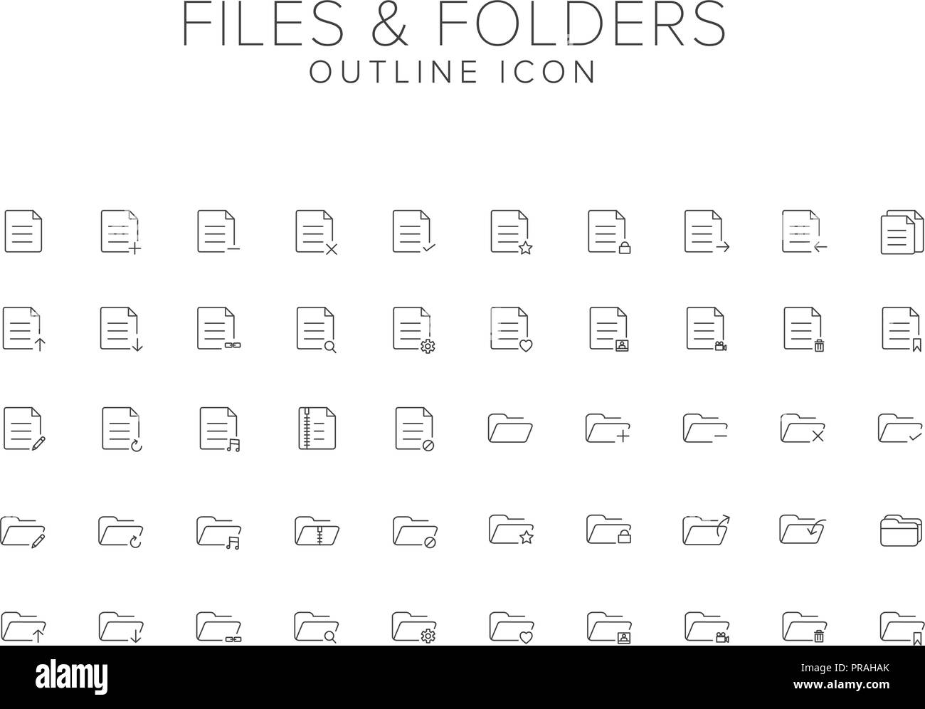 Files and Folders Line Icon Set Stock Vector Image & Art - Alamy Files and Folders Line Icon Set Stock Vector Image & Art - Alamy
