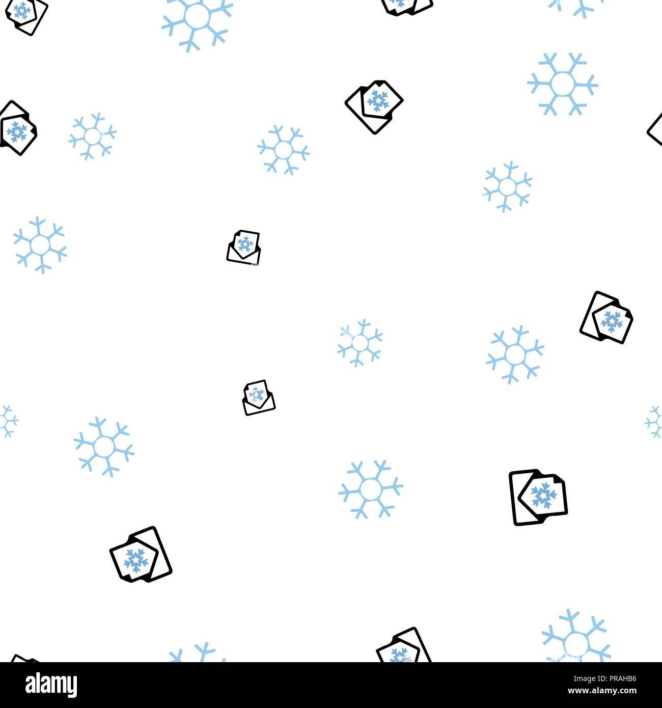Letter with a snowflake seamless pattern. Isolated on a white ...