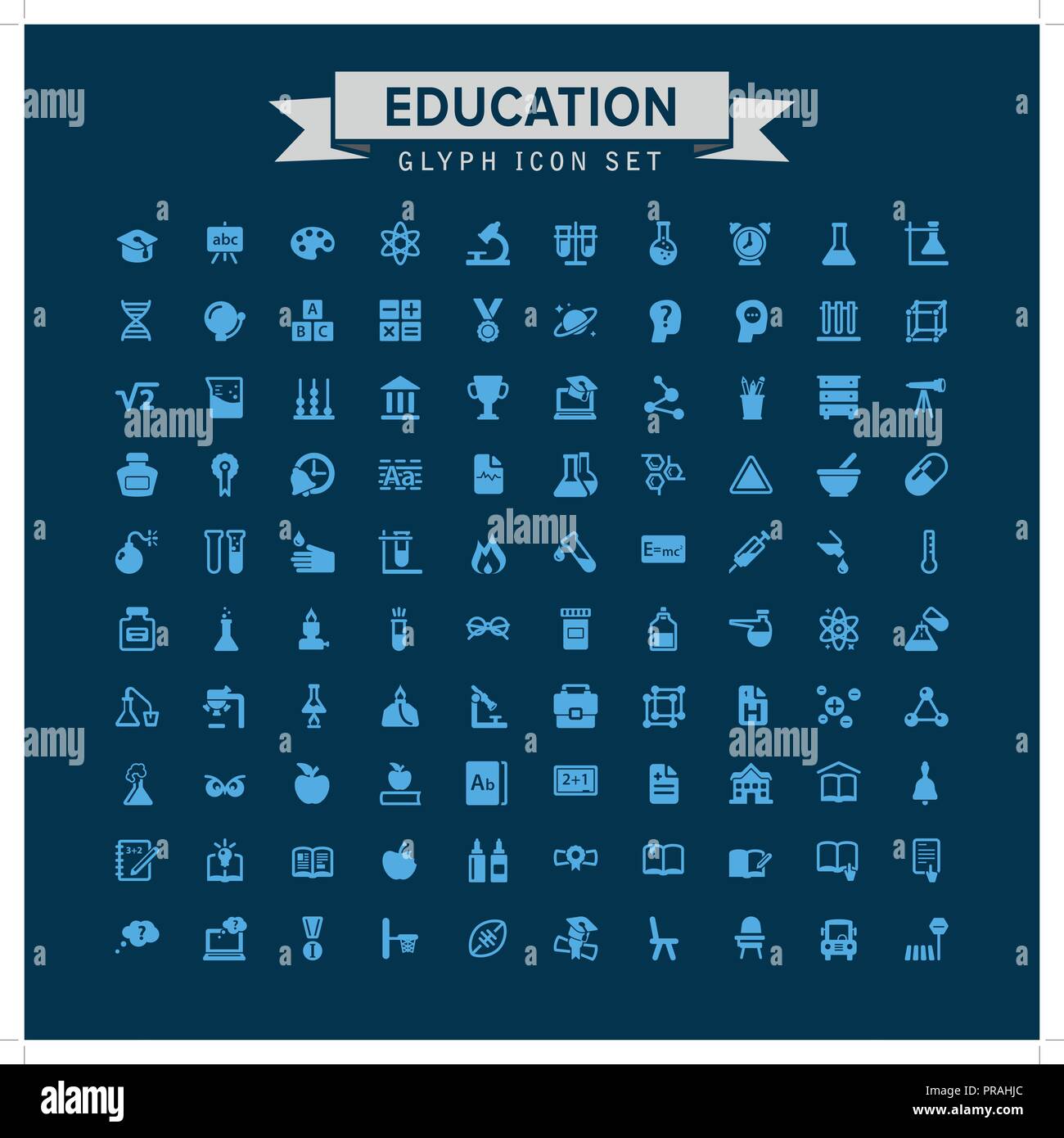 Glyph icon set hi-res stock photography and images - Alamy