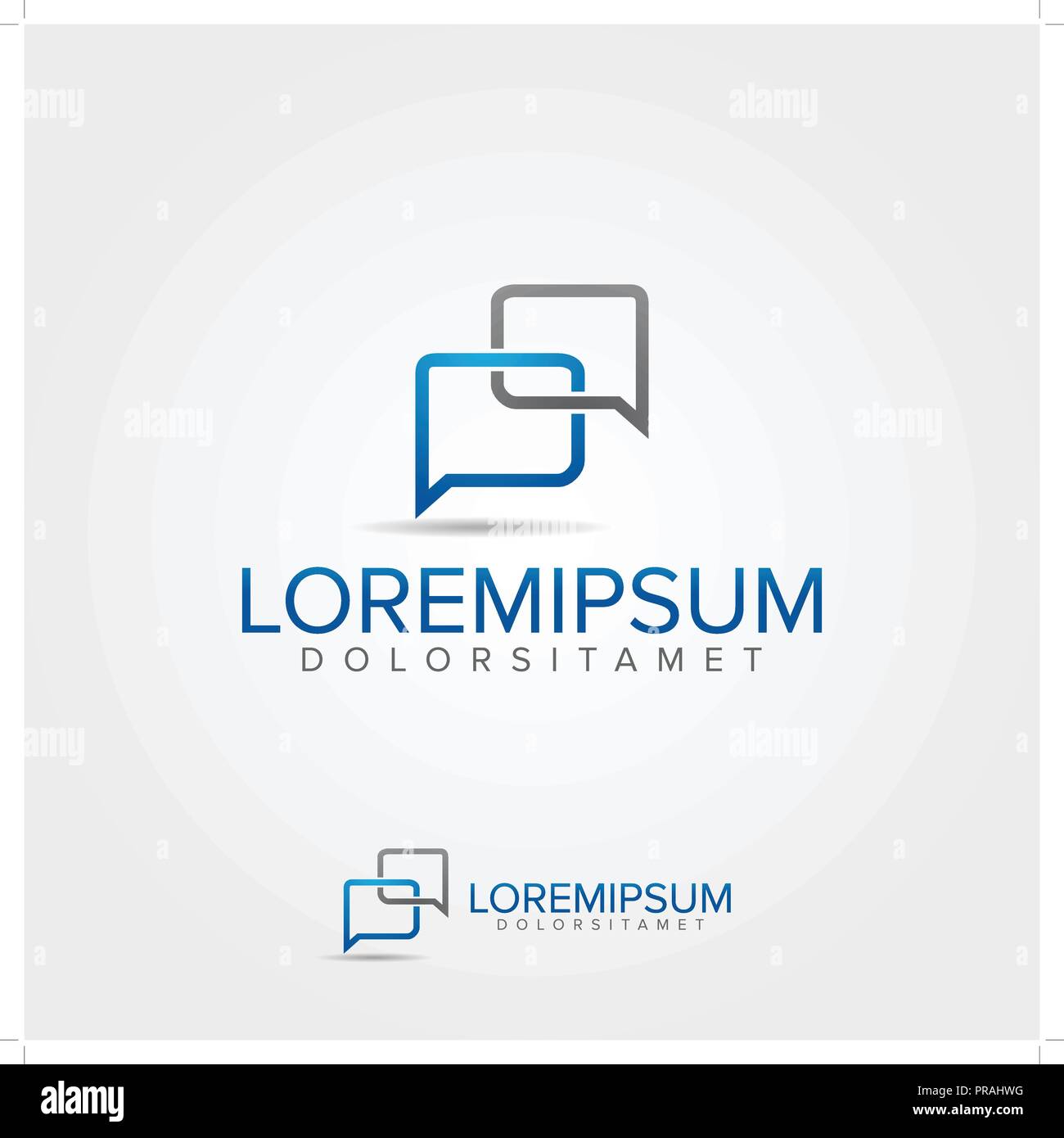 Chat Business Logo Template Stock Vector Image & Art - Alamy