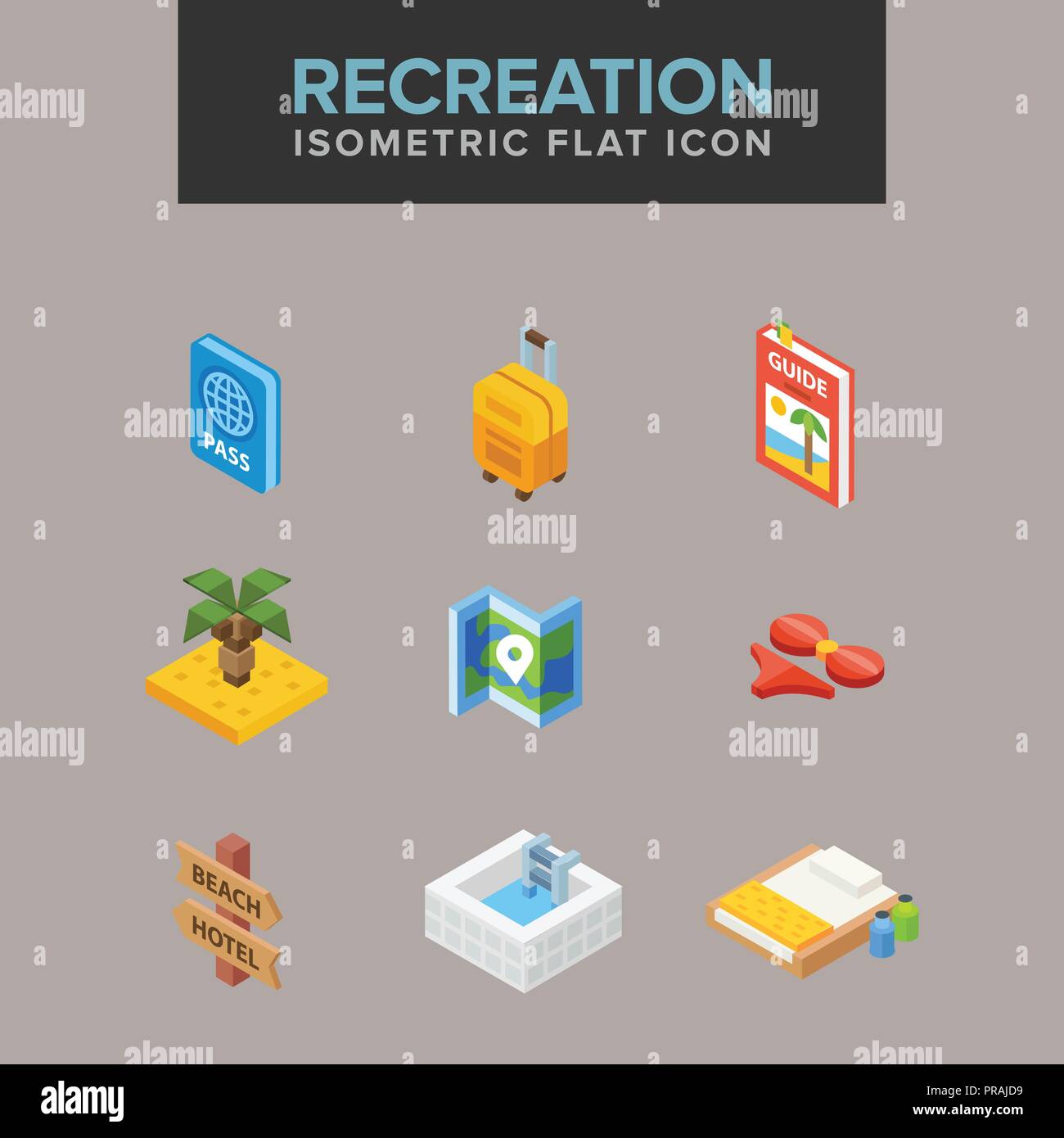 Recreation isometric icon Stock Vector Image & Art - Alamy