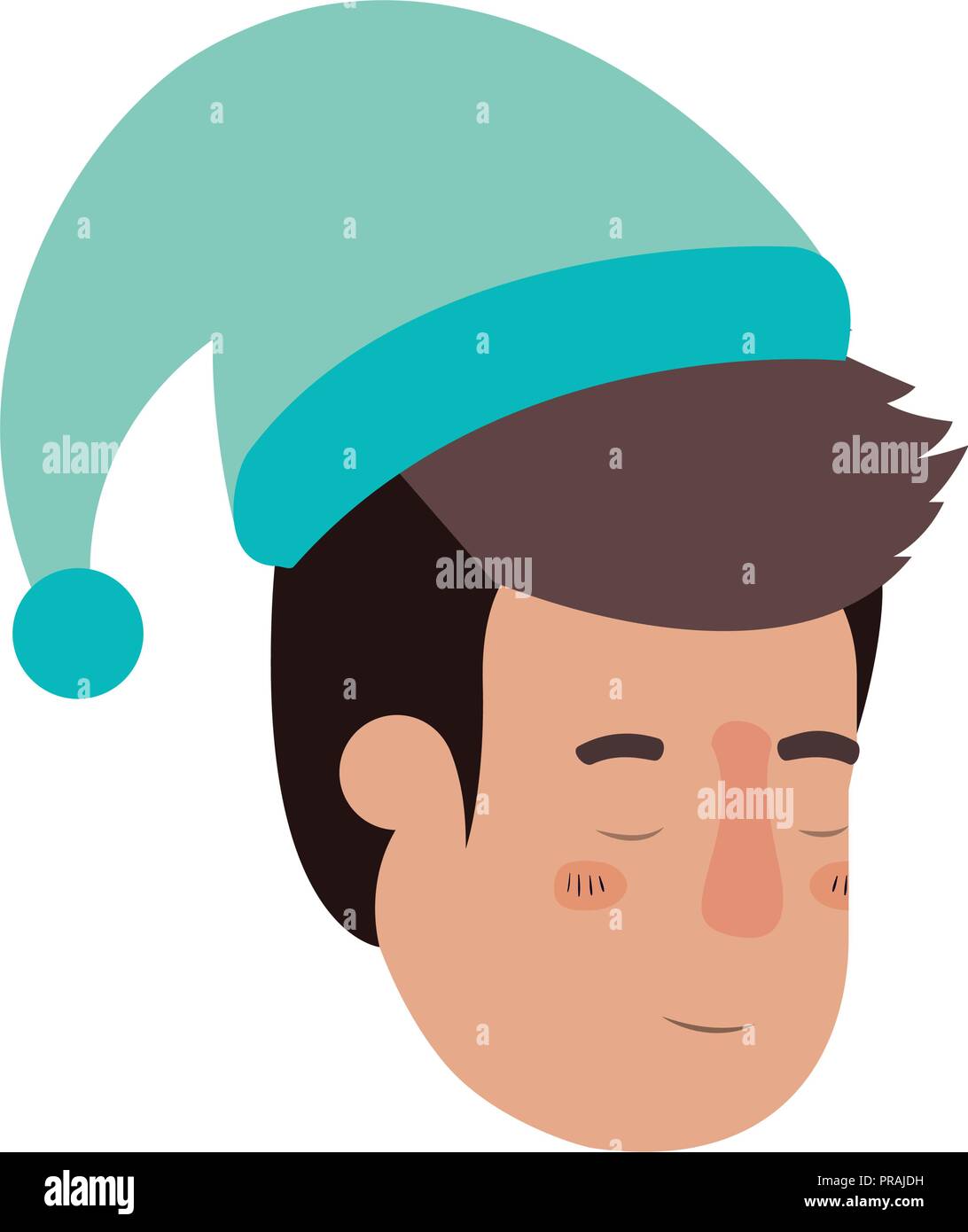 Sleeping man face profile Stock Vector Images - Alamy