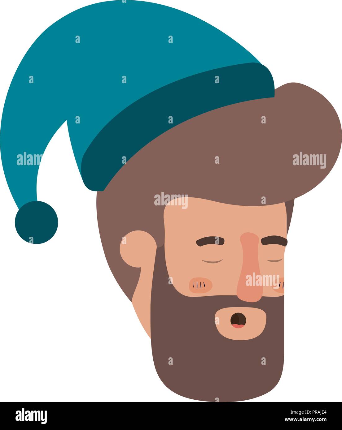 Sleeping man artwork Stock Vector Images - Alamy