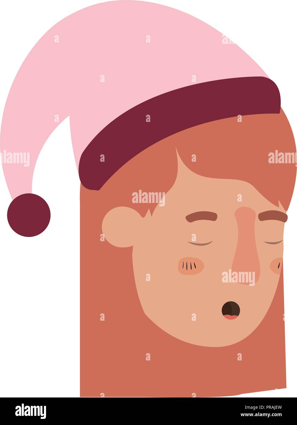 head of woman sleeping avatar character Stock Vector Image & Art - Alamy