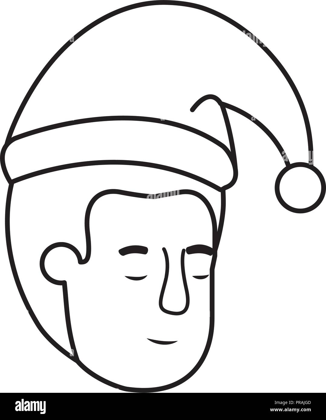 head of man sleeping avatar character Stock Vector Image & Art - Alamy