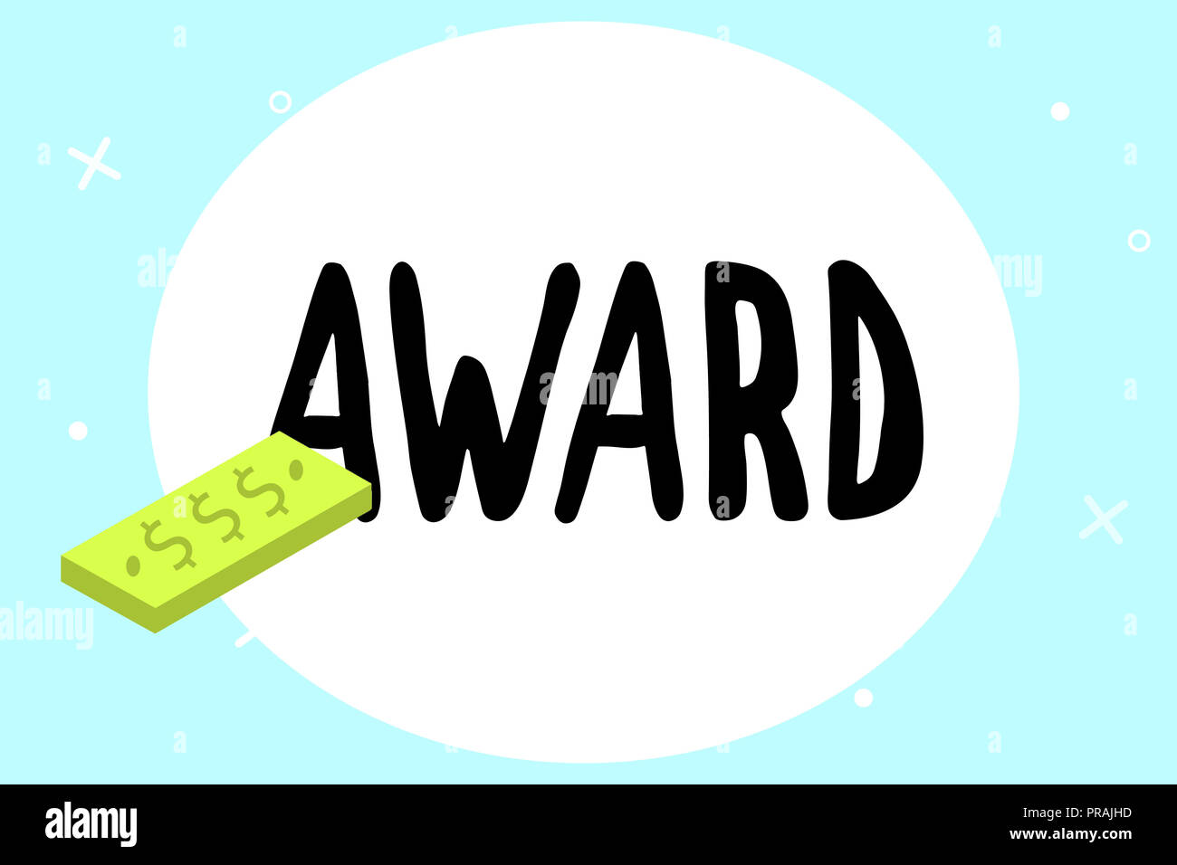 Writing note showing Award. Business photo showcasing Prize and other ...