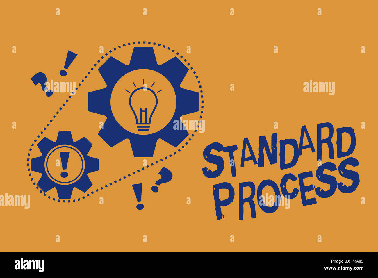 Word writing text Standard Process. Business concept for rules made to ...