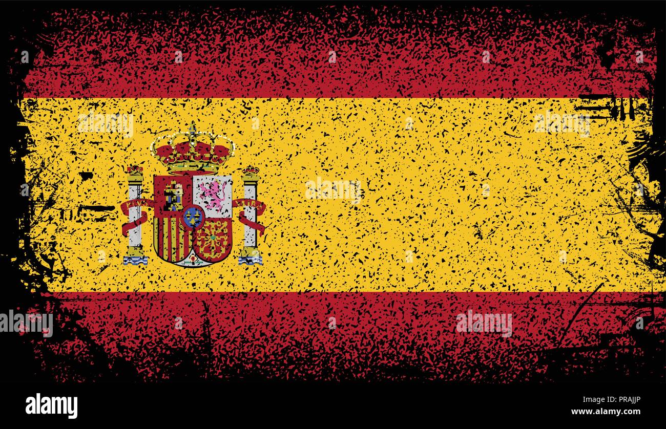 spain Grunge flag. vector Background Illustration Stock Vector Image ...