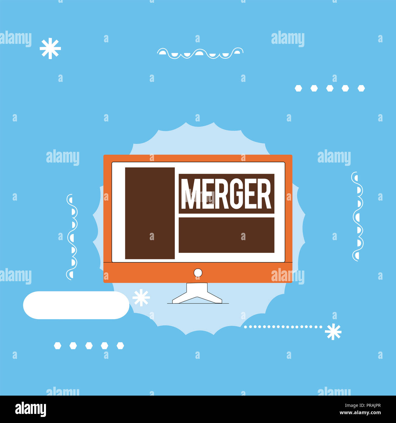 Two companies merging hi-res stock photography and images - Alamy