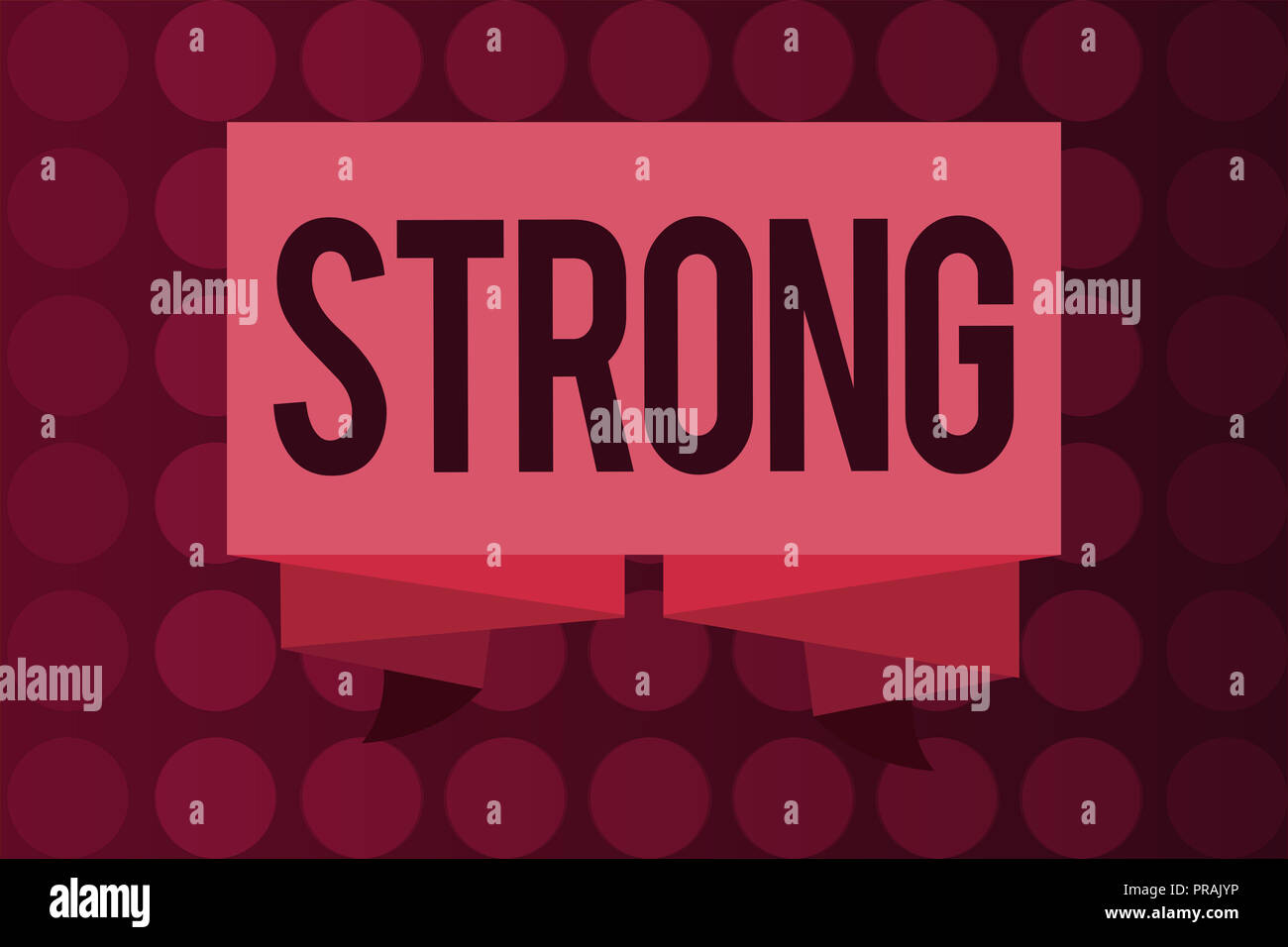 Word writing text Strong. Business concept for having power to move ...