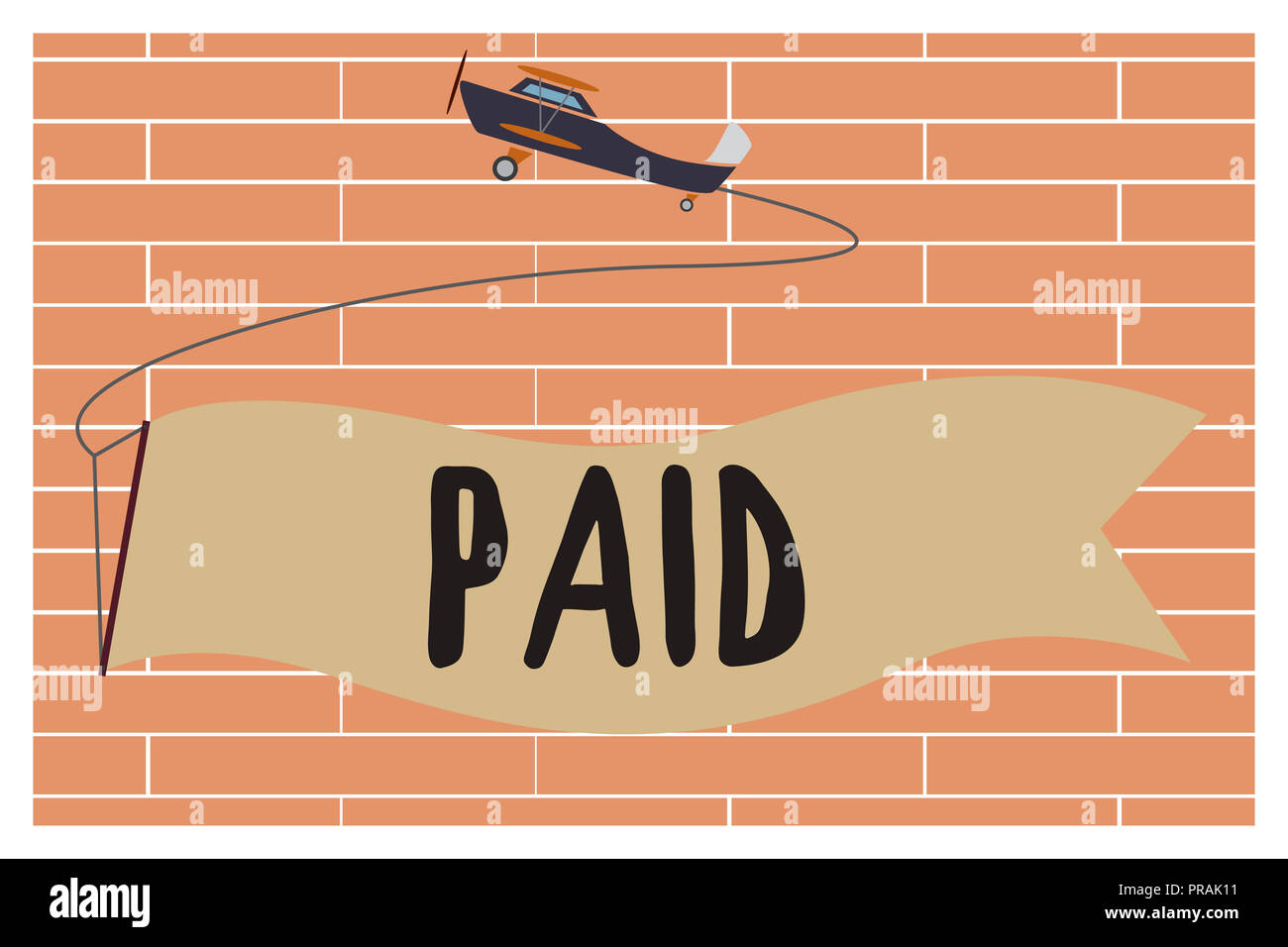 Handwriting text writing Paid. Concept meaning Due for job done Ones ...