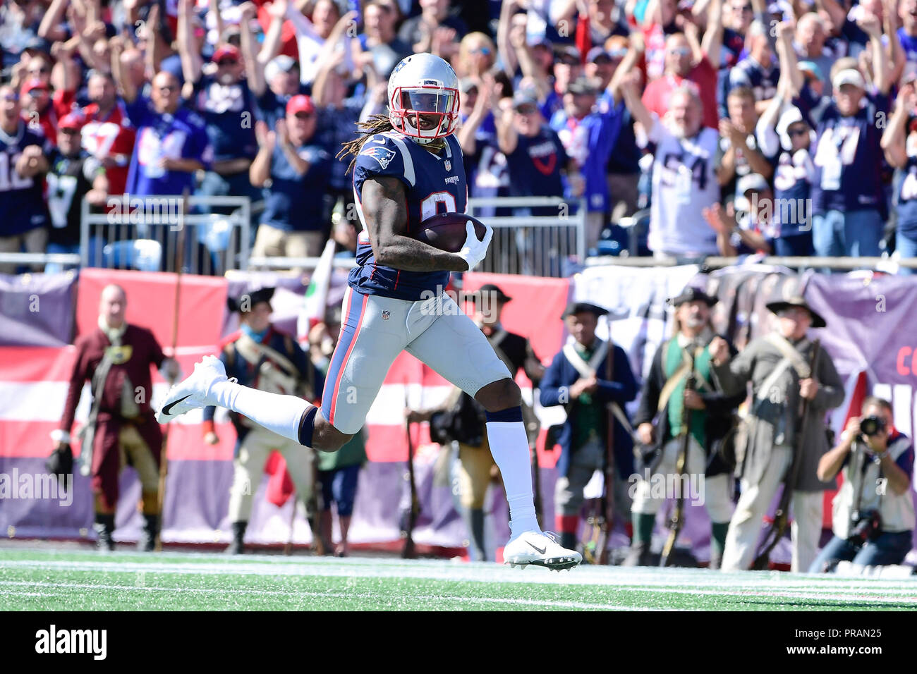 Foxborough, Massachusetts, USA. 30th Sep, 2018. New England Patriots ...