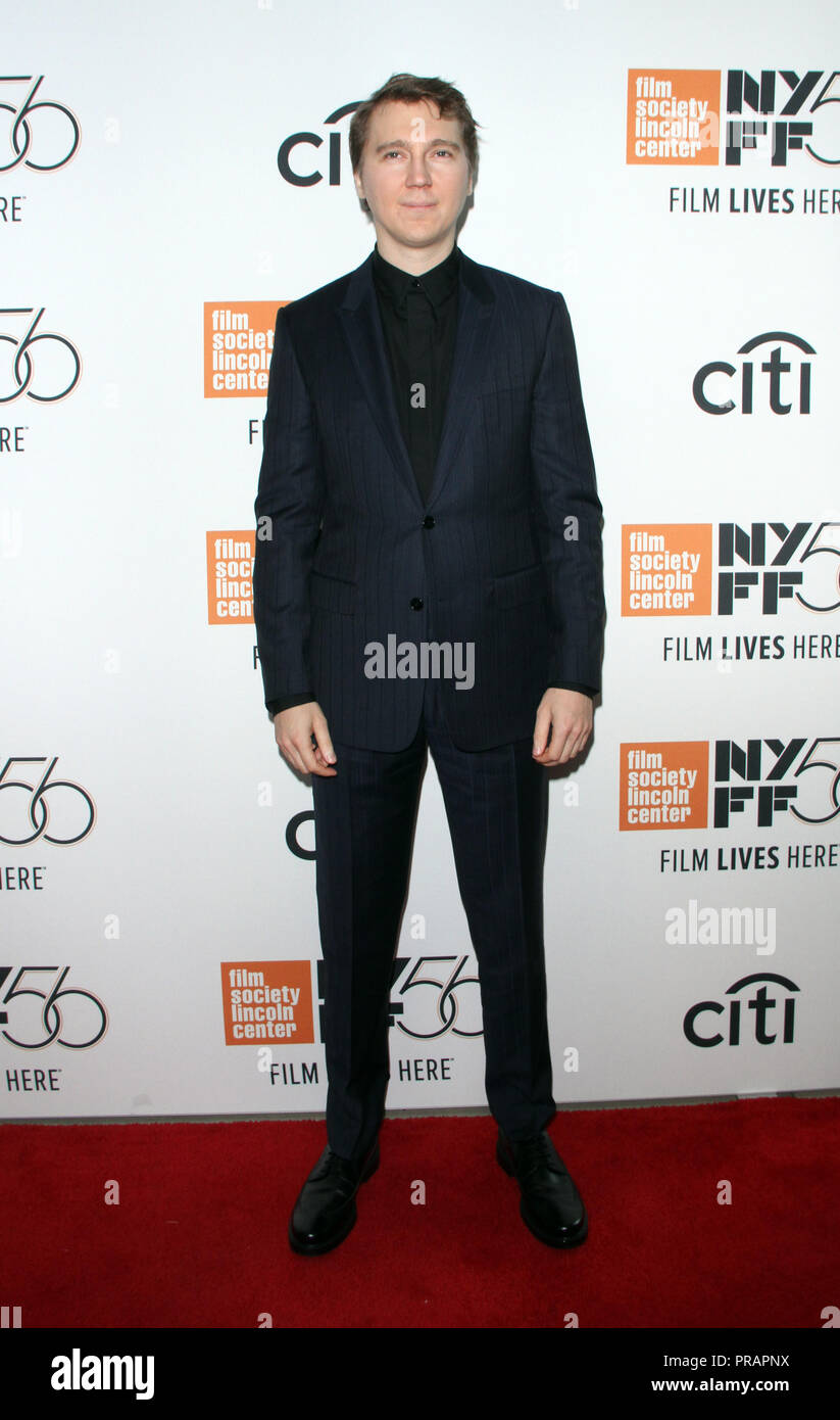 September 30, 2018 Paul Dano attend The 56th New York Film Festival ...