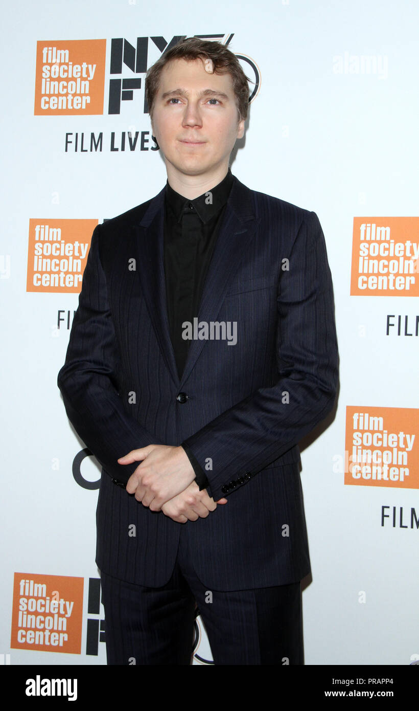 September 30, 2018 Paul Dano attend The 56th New York Film Festival ...