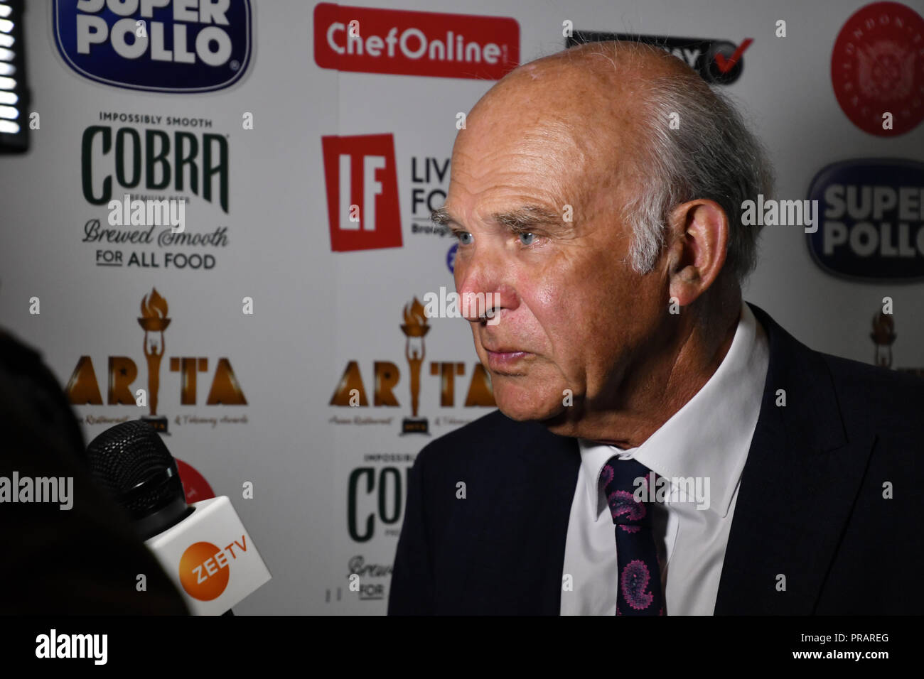 London, UK. 30th Sept, 2018. Vince Cable attend at Asian Restaurant ...