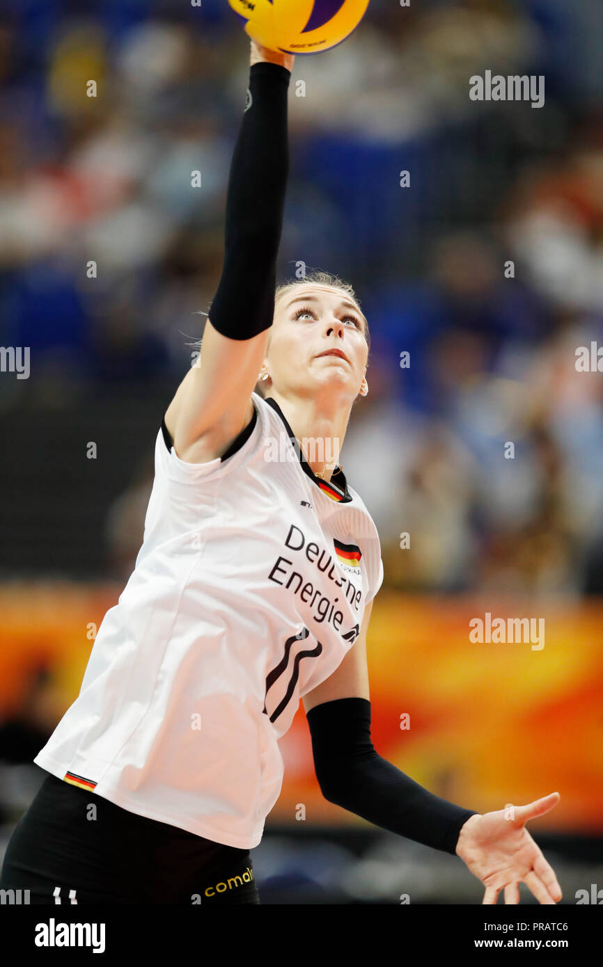 Kanagawa, Japan. 29th Sep, 2018. Lippmann Louisa (GER) Volleyball ...