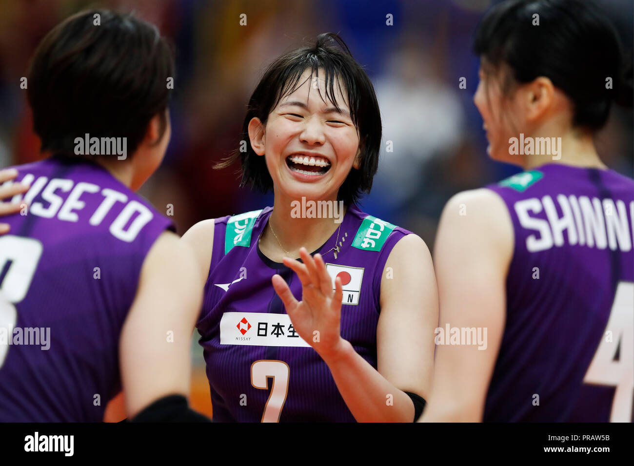 Kanagawa, Japan. 30th Sep, 2018. ?Sarina Koga (JPN) Volleyball : FIVE Volleyball Women's World ...
