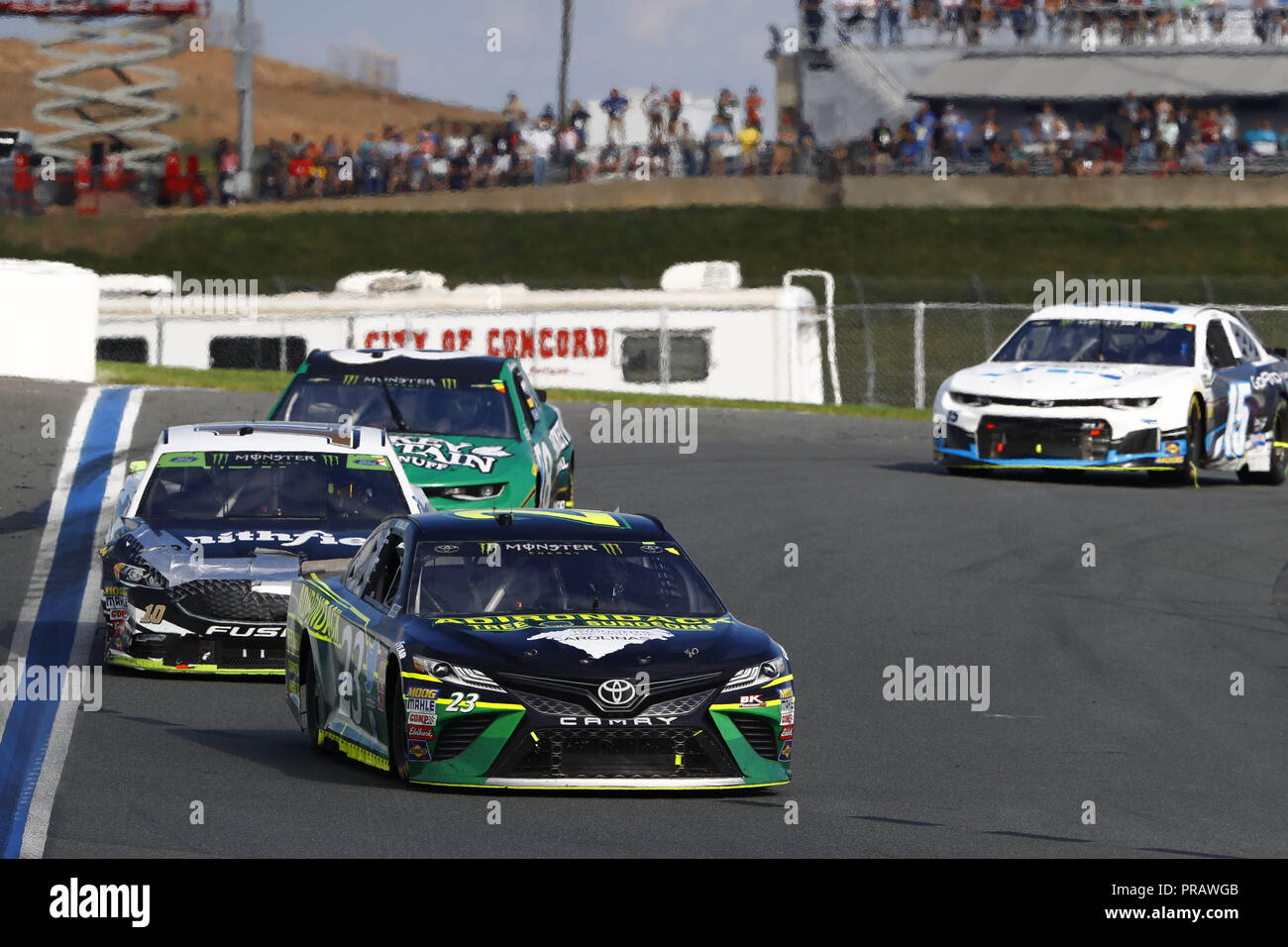 Concord, North Carolina, USA. 30th Sep, 2018. JJ Yeley (23) races ...