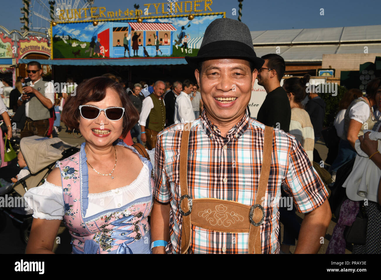 Munich, Bavaria. 30th Sep, 2018. The Wiesnbesucher Ding Chien Tran and ...