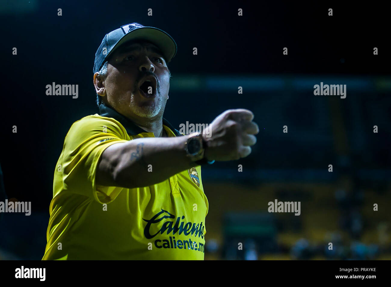 Culiacan, Mexico. 29th Sep, 2018. Diego Maradona, former football star ...