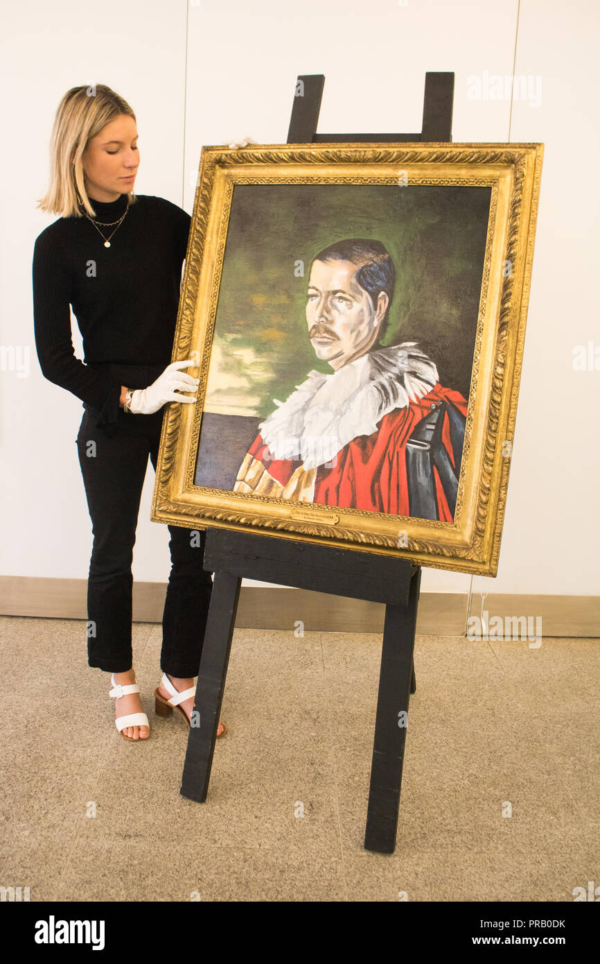 Portrait of john bingham by dominick elwes hi-res stock photography and ...