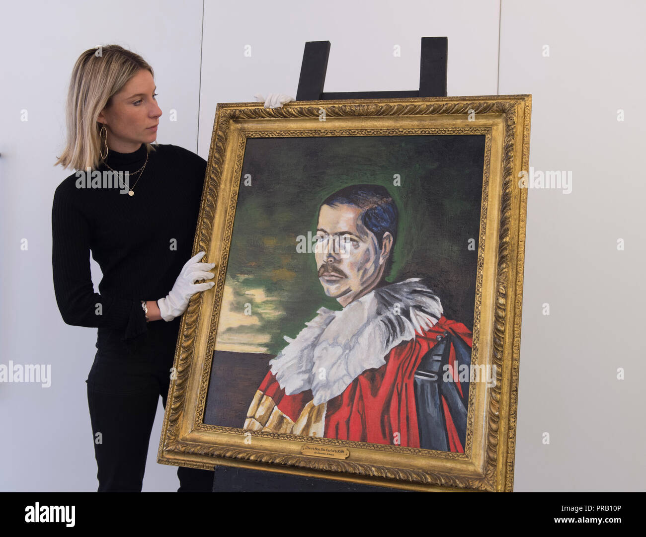 Portrait of john bingham by dominick elwes hi-res stock photography and images - Alamy