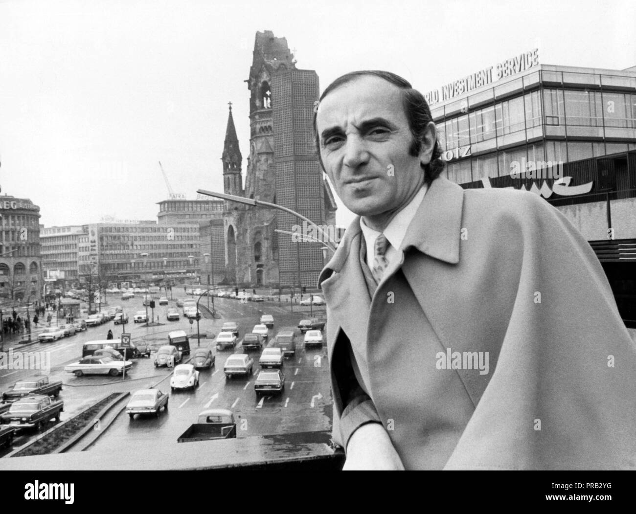 The Armenian-French singer and actor Charles Aznavour on 17.03.1970 in ...