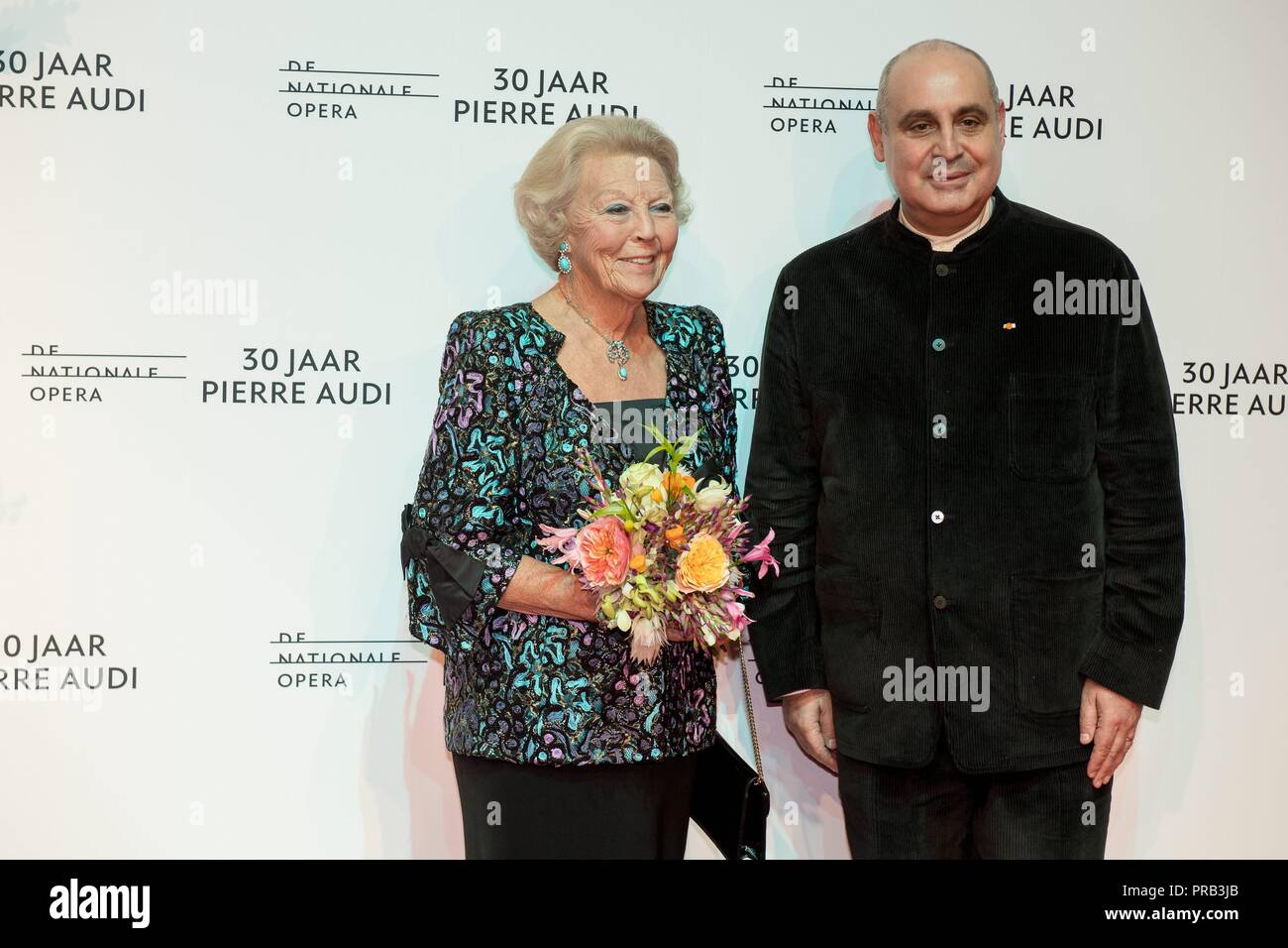 Princess Beatrix during the opera "30 years of Pierre Audi and the ...