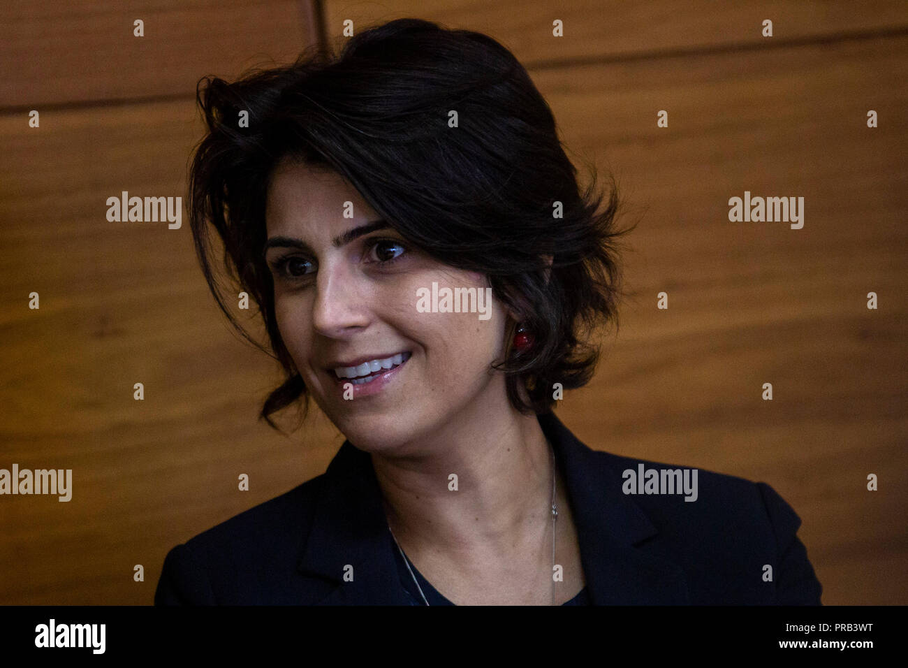 Sao Paulo, Brazil. 1st Oct 2018. Manuela DAvila receives former ...