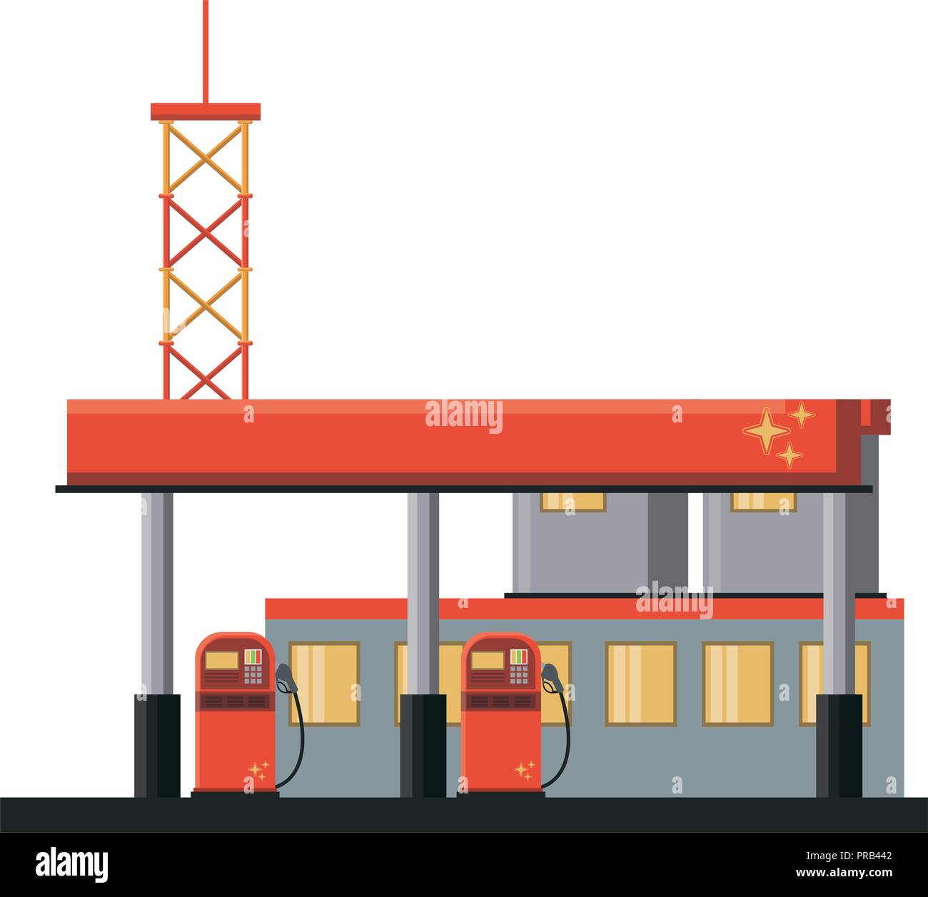Gas pumps Stock Vector Images - Alamy