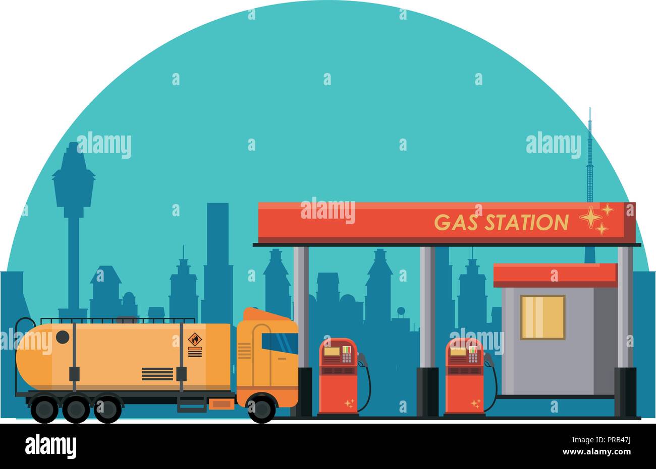 Gas fuel station Stock Vector Image & Art - Alamy