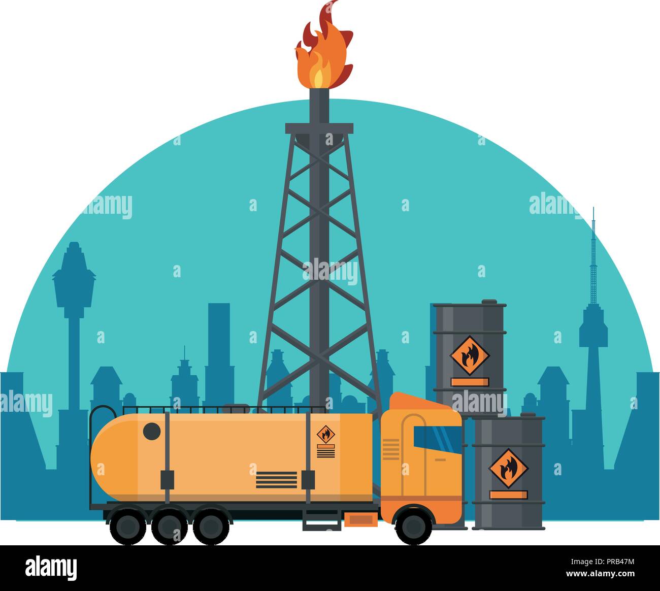Petroleum refinery machinery Stock Vector Image & Art - Alamy