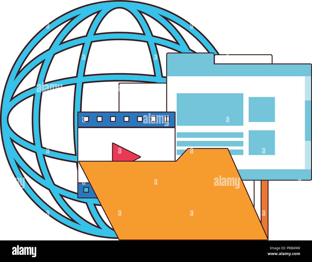 Multimedia technology symbols Stock Vector Image & Art - Alamy