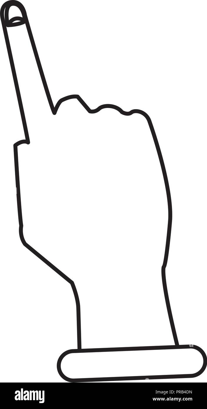 Hand pointing symbol Stock Vector Image & Art - Alamy