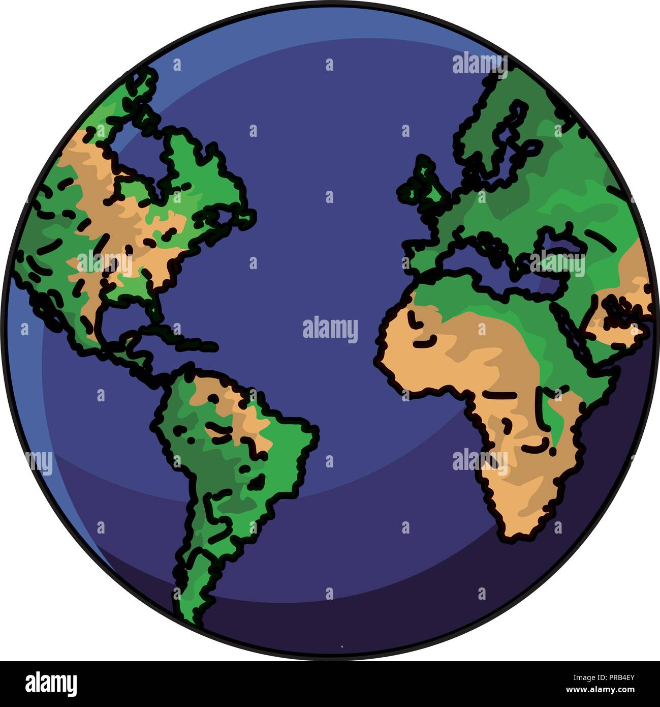 Earth world isolated Stock Vector Image & Art - Alamy