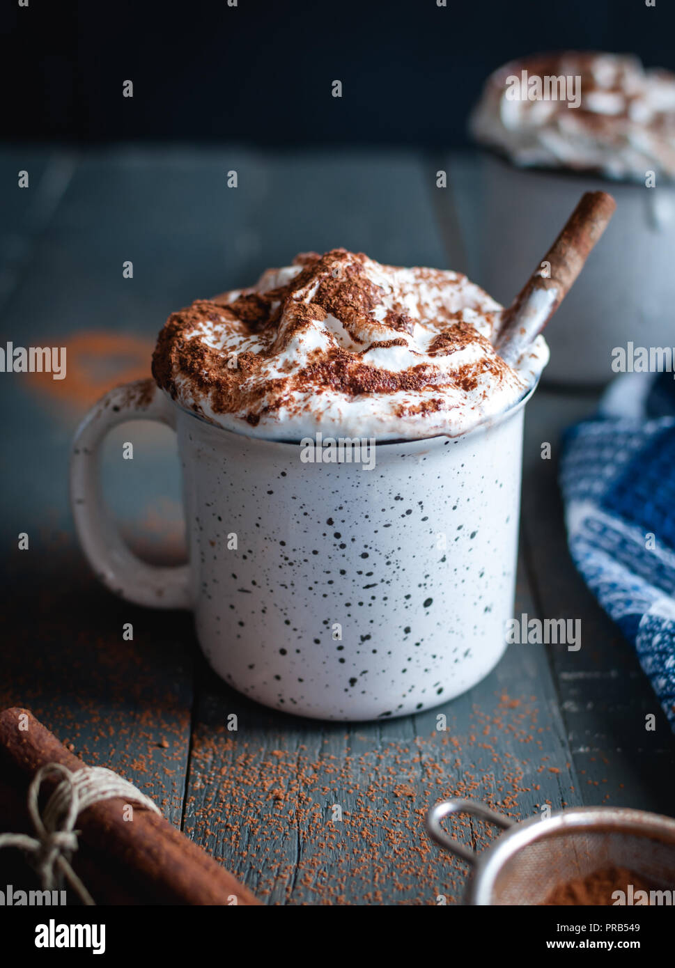 Hot cocoa with whipped cream hi-res stock photography and images - Alamy