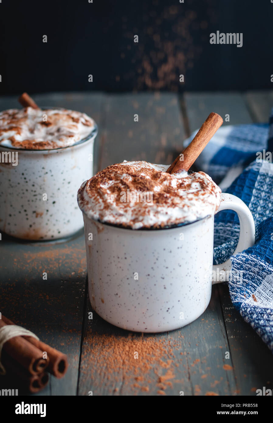 Hot cocoa with whipped cream hi-res stock photography and images - Alamy