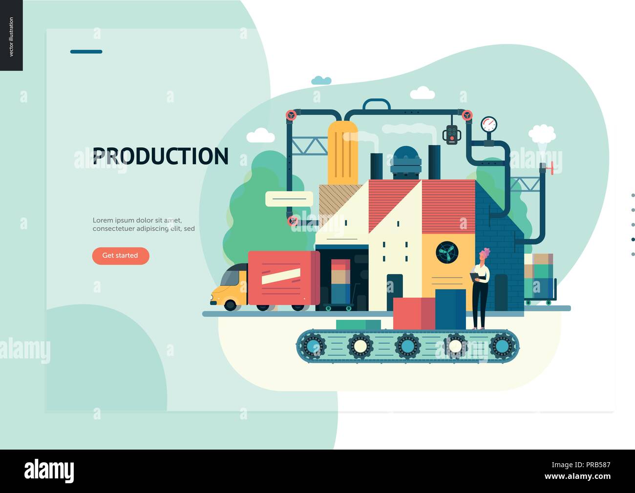 Industrial undertaking Stock Vector Images - Alamy