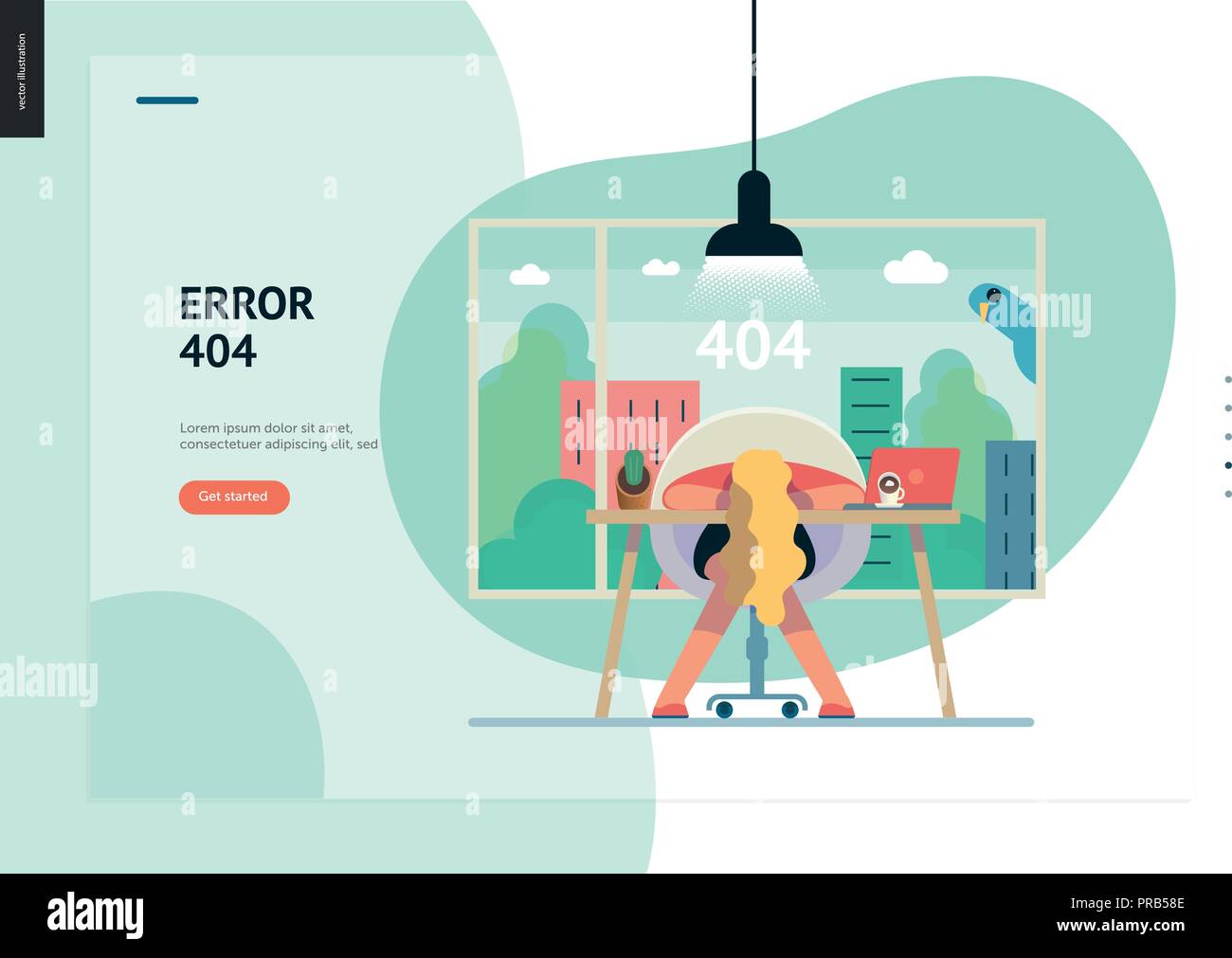 Broken office window Stock Vector Images - Alamy