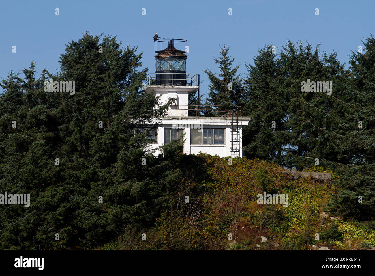 Guard Island Lighthouse near Ketchikan, Alaska Stock Photo - Alamy