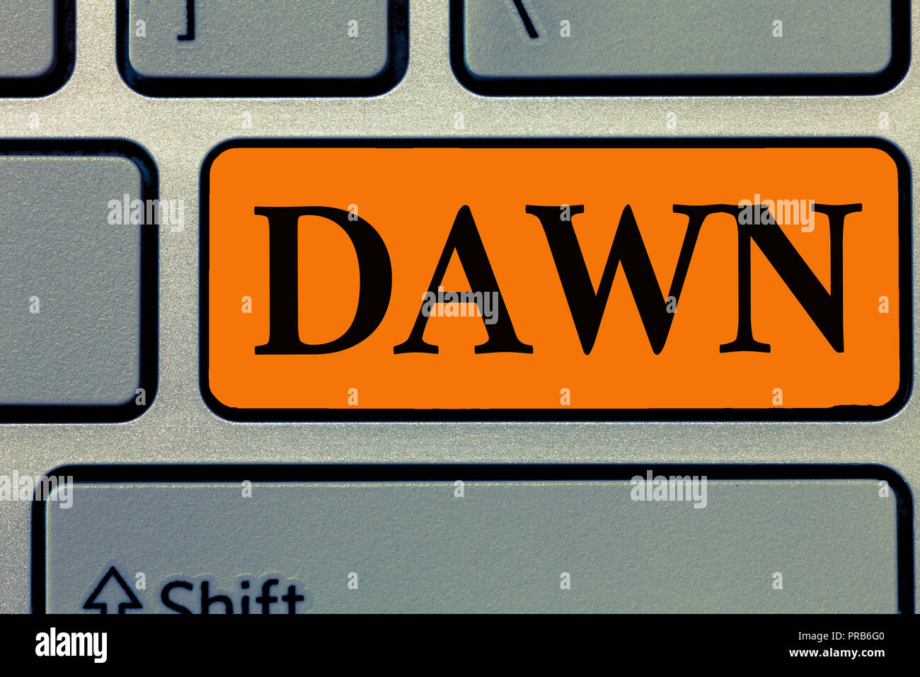 Word writing text Dawn. Business concept for First appearance of light ...