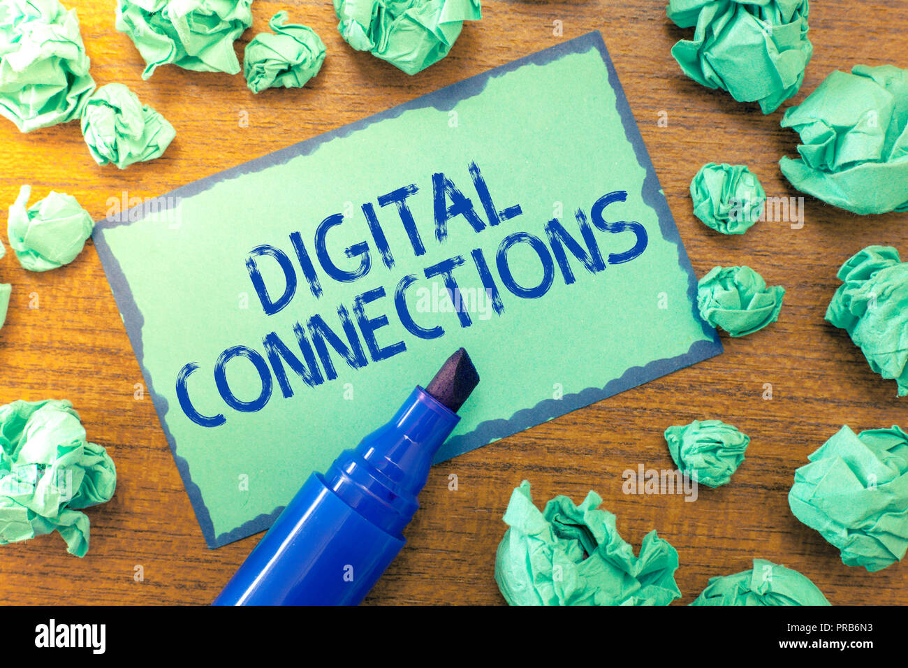 Handwriting text Digital Connections. Concept meaning Powerful Ways to ...