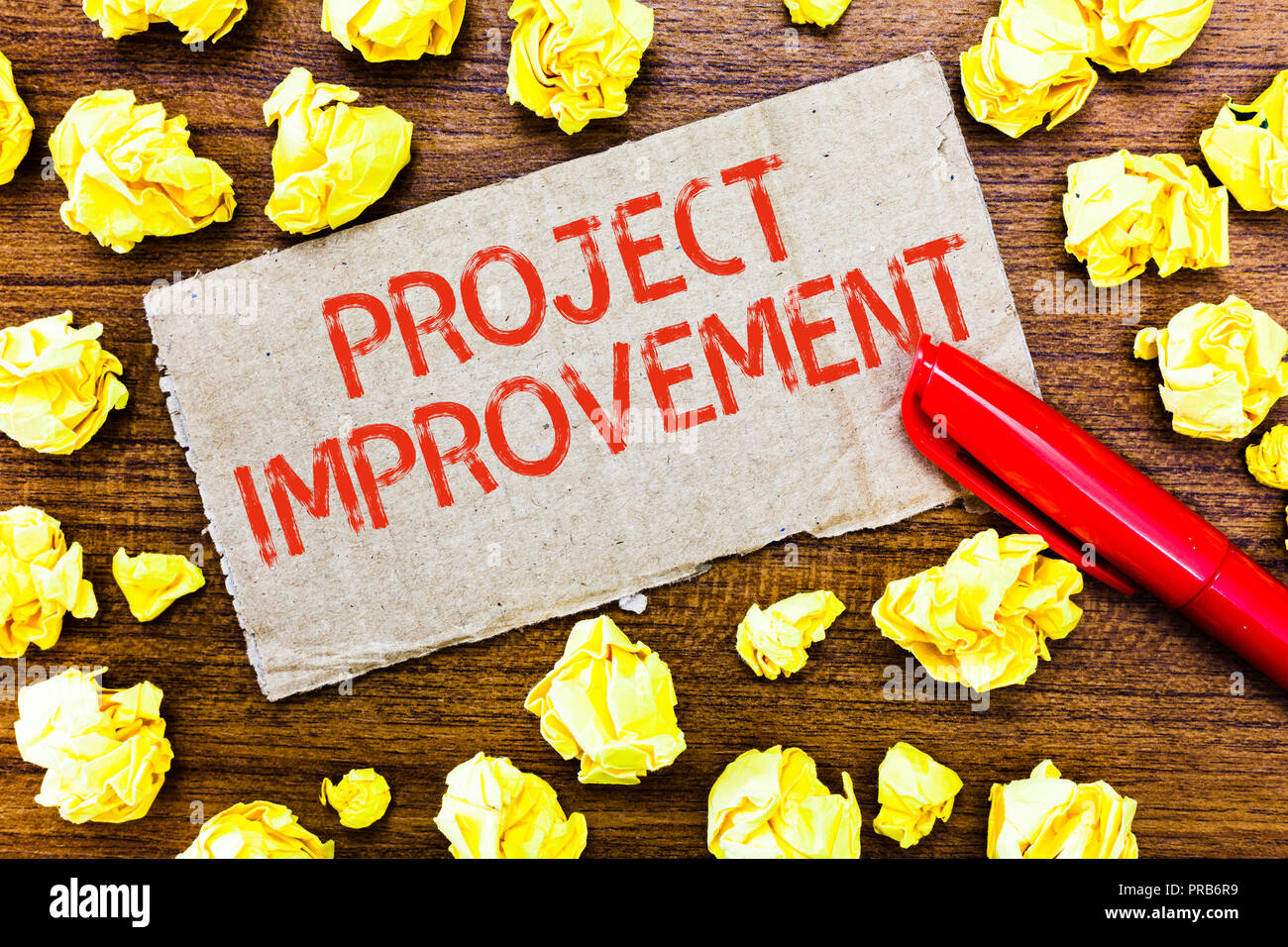 Text sign showing Project Improvement. Conceptual photo Methods ...