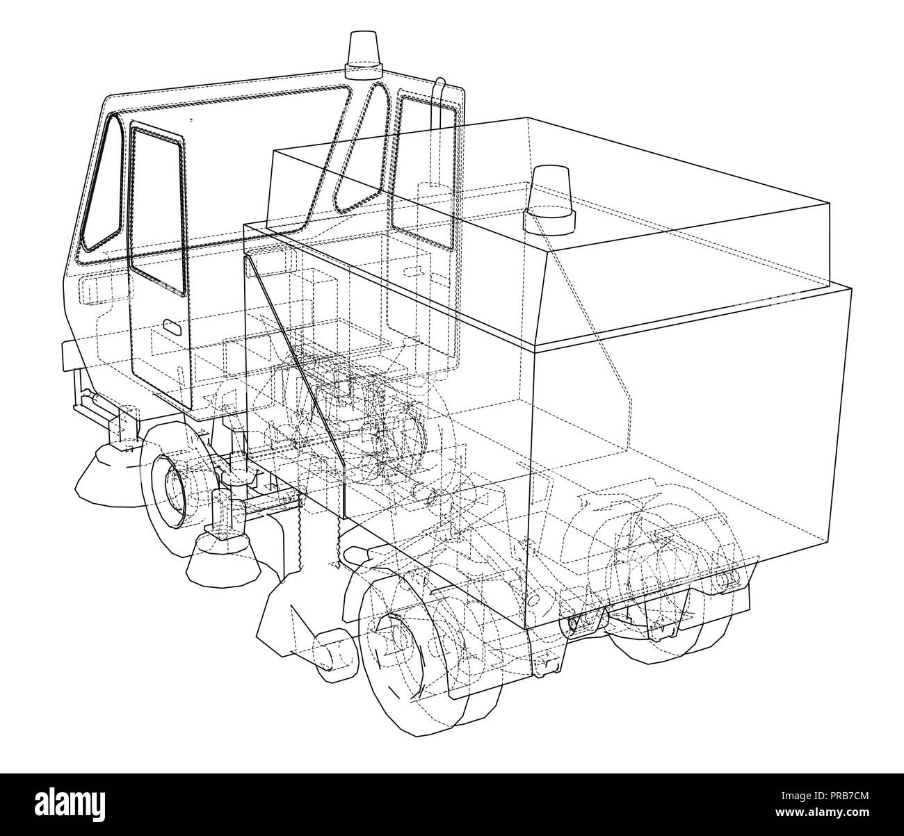 Small Street Clean Truck Concept Stock Vector Image & Art - Alamy