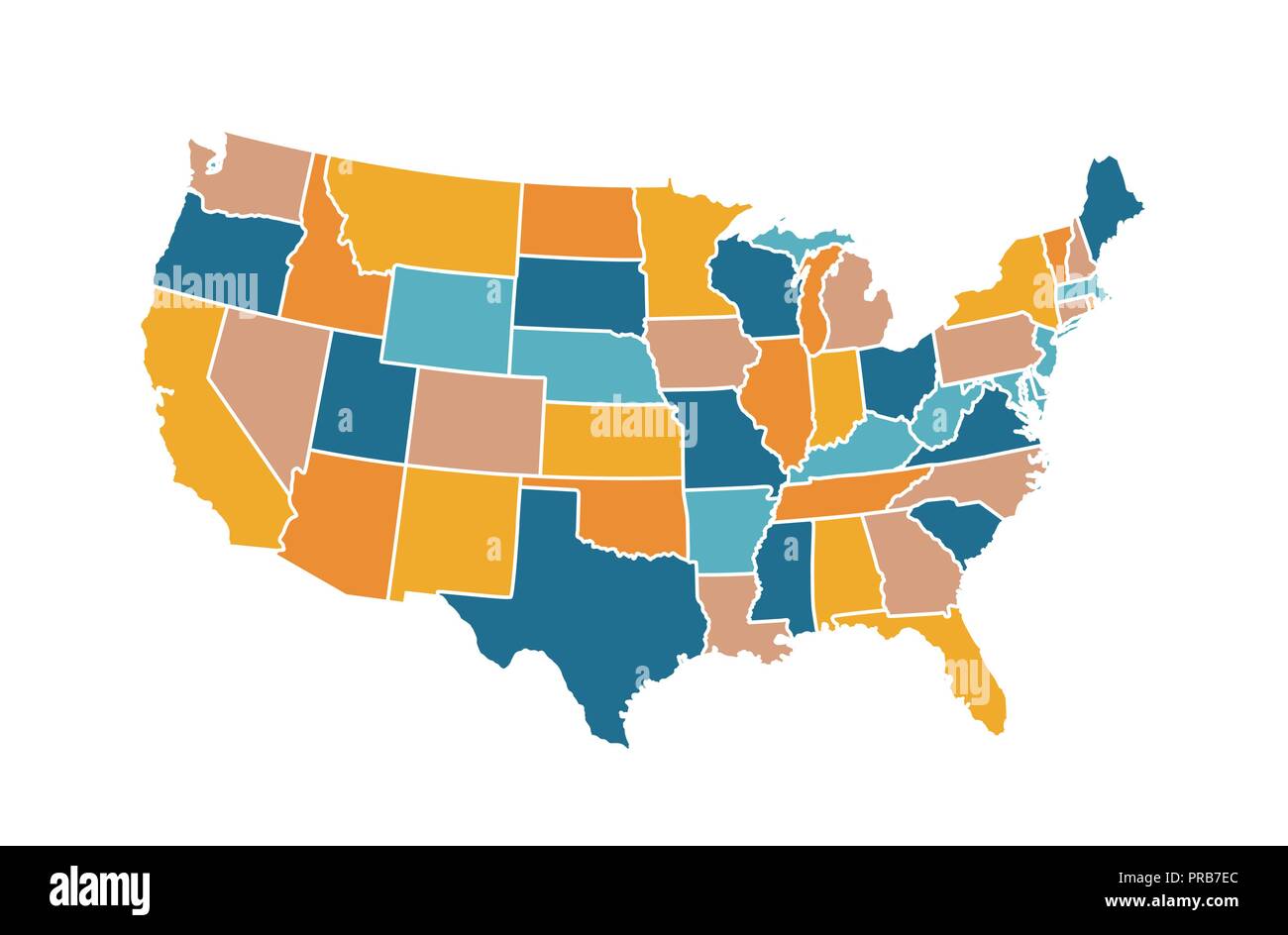 USA map vector illustration Stock Vector Image & Art - Alamy