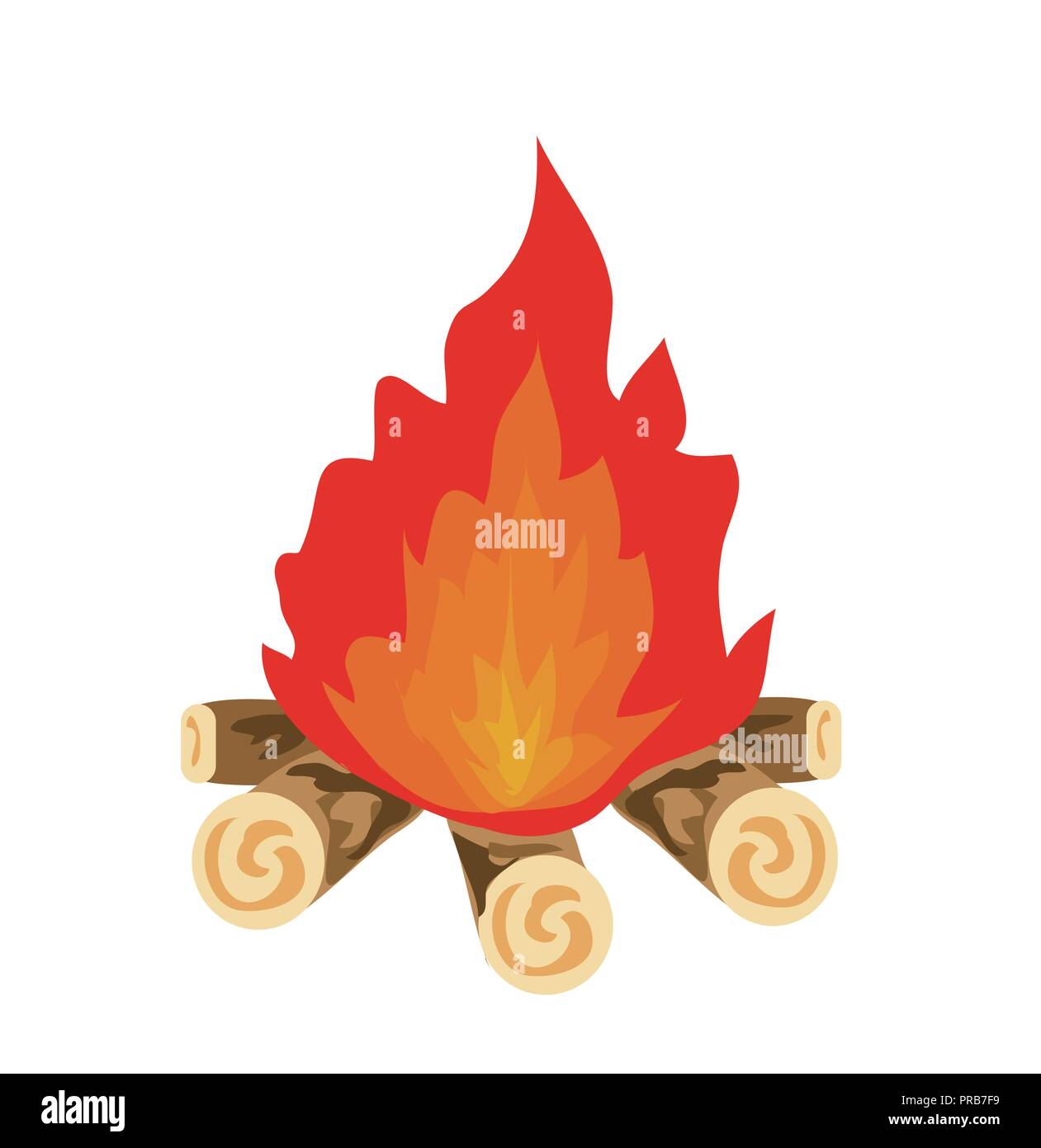 Campfire vector icon illustration Stock Vector Image & Art - Alamy