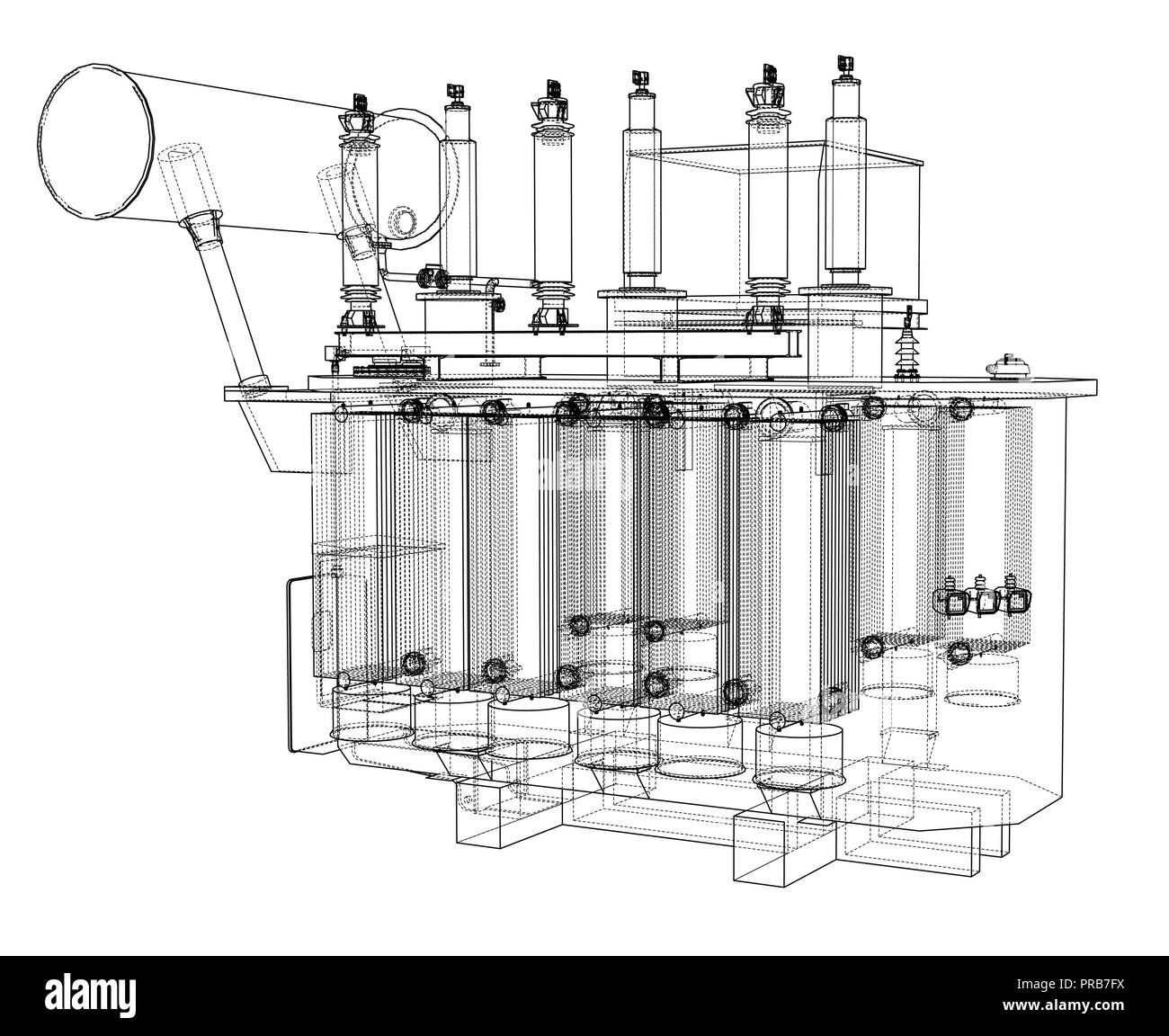 High-voltage transformer concept Stock Vector Image & Art - Alamy