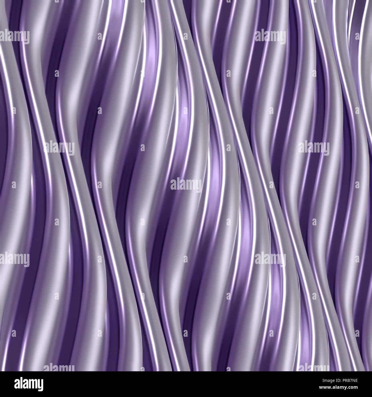 Abstract metallic background with wavy structure. 3d render Stock Photo ...